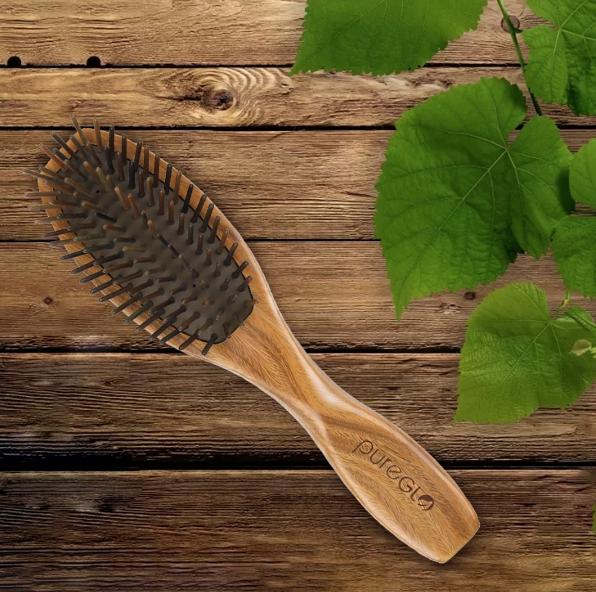 A Must-Have Wooden Hair Brush For Every Woman – pureGLO Naturals