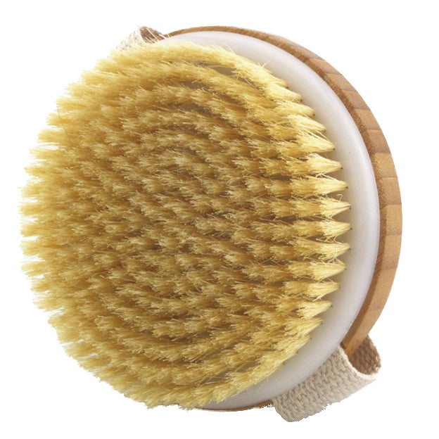 Natural Bamboo Bristle Body Bath Brush – pureGLO Naturals