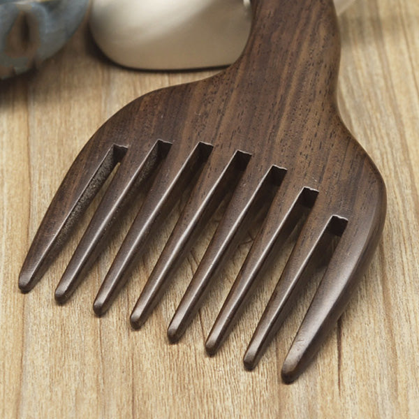 Natural Black Sandalwood Massage Hair Pick Comb – pureGLO Naturals