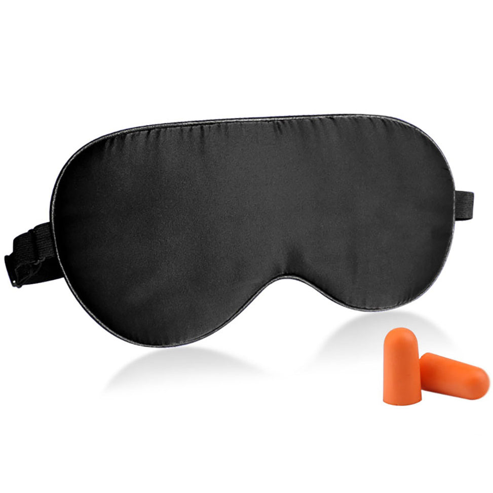 Natural Silk Sleep Mask With Adjustable Straps – pureGLO Naturals